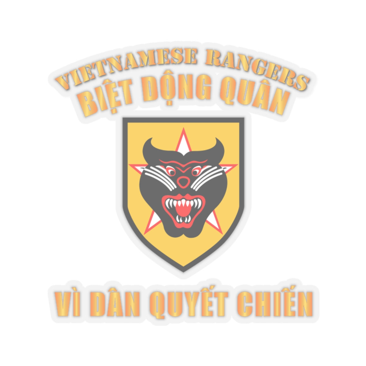 Kiss-Cut Stickers - Vietnam - Vietnamese Rangers – Army Stickers