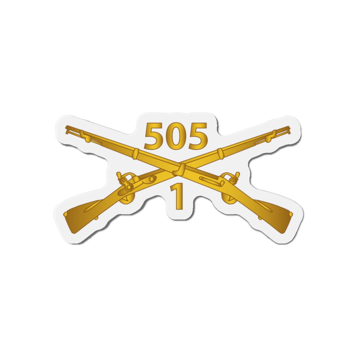 Die-Cut Magnets - Army - 1st Bn, 505th Infantry Regiment Branch wo Txt ...