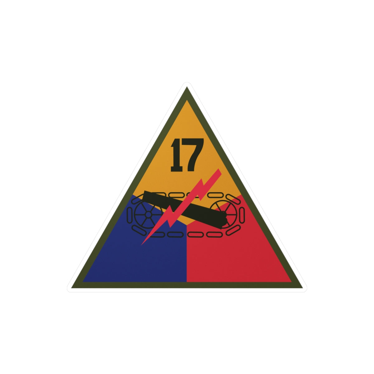 Kiss-Cut Vinyl Decals - SSI - 17th Armored Division X 300 – Army Stickers