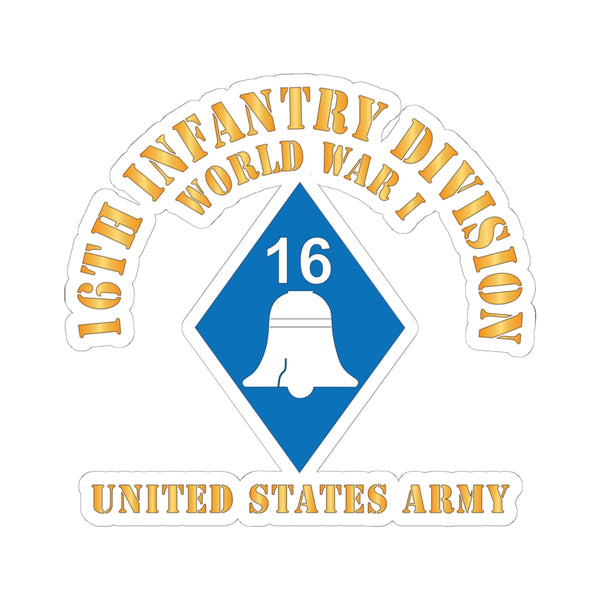 Kiss - Cut Stickers - Army - SSI - 16th Infantry Division - WWI - US A ...