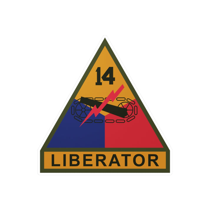 Kiss-Cut Vinyl Decals - SSI - 14th Armored Division w Name Tape X 300 ...