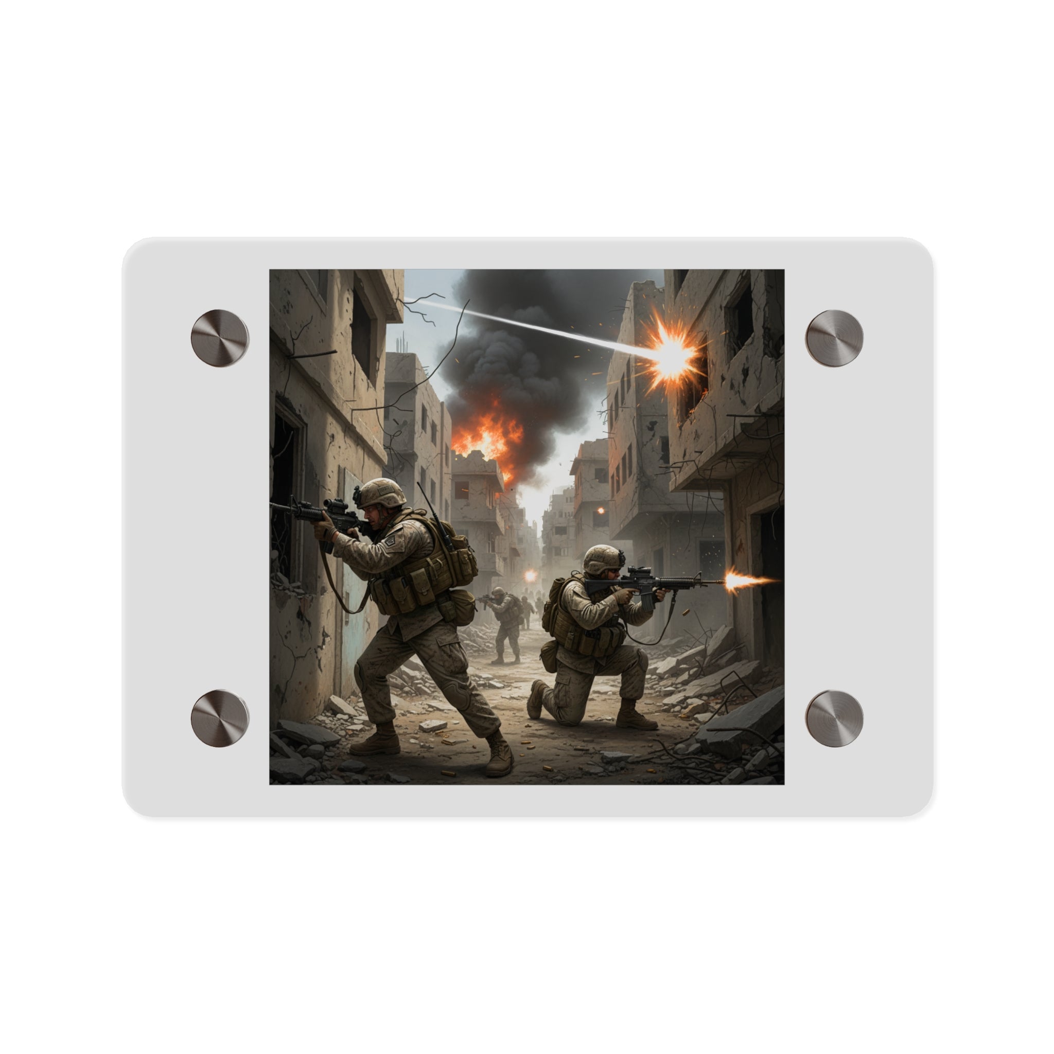 Acrylic Wall Art Panel - Marines in the 2nd Battle of Fallujah – Army ...