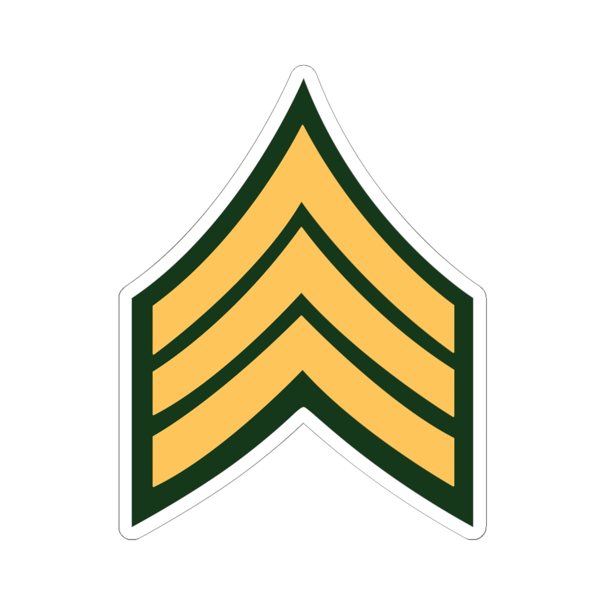 Kiss-Cut Stickers - Army - Sergeant E-5 (SGT) X 300 – Army Stickers