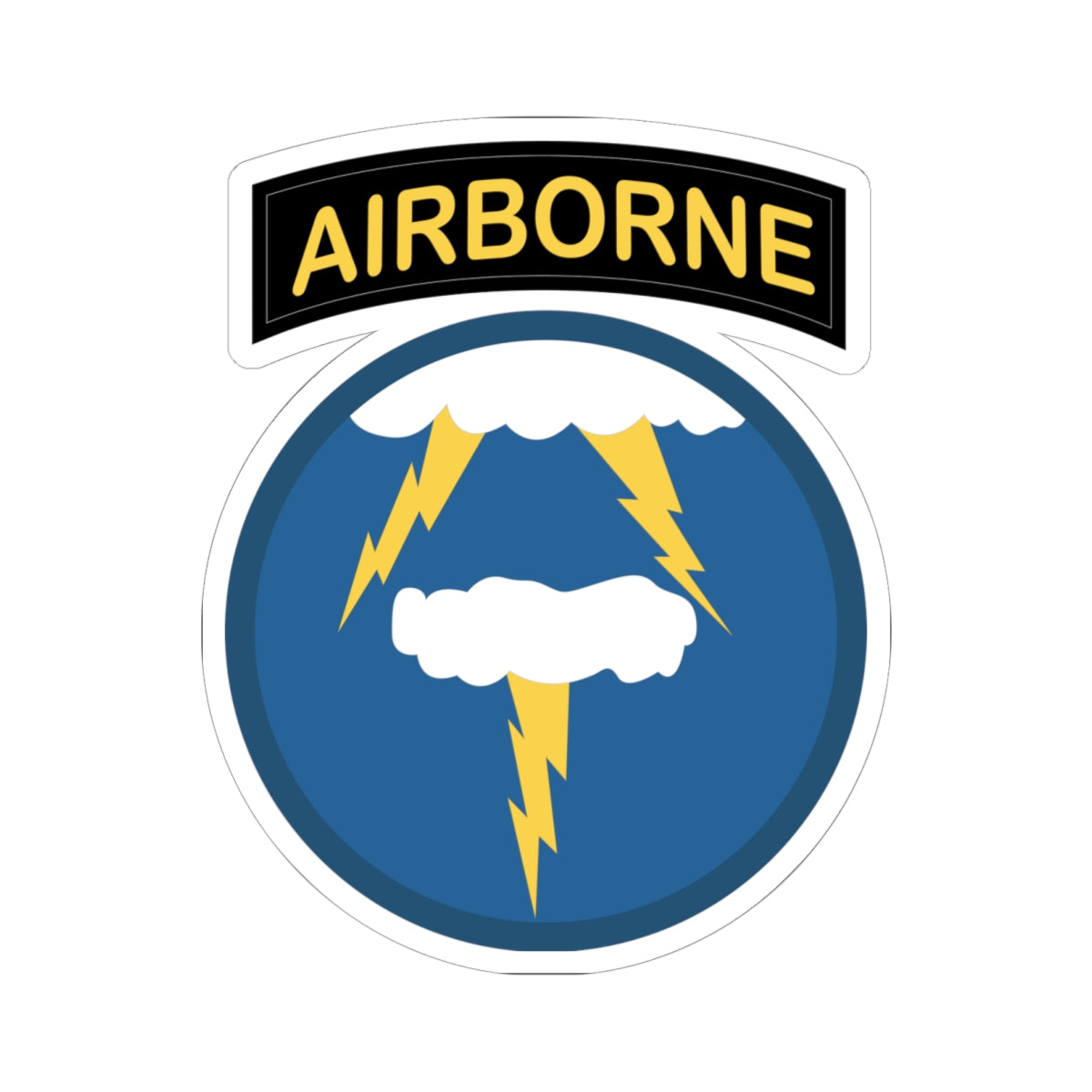 Kiss-Cut Stickers - SSI - 21st Airborne Infantry Division – Army Stickers