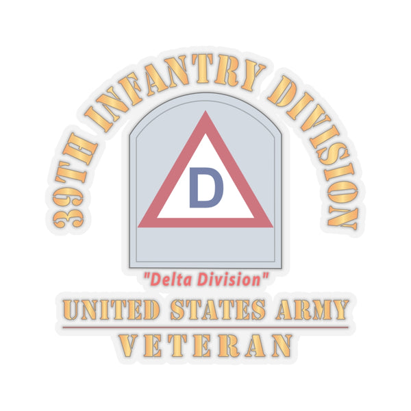 Kiss - Cut Stickers - Army - SSI - 39th Infantry Division - Delta Divi ...
