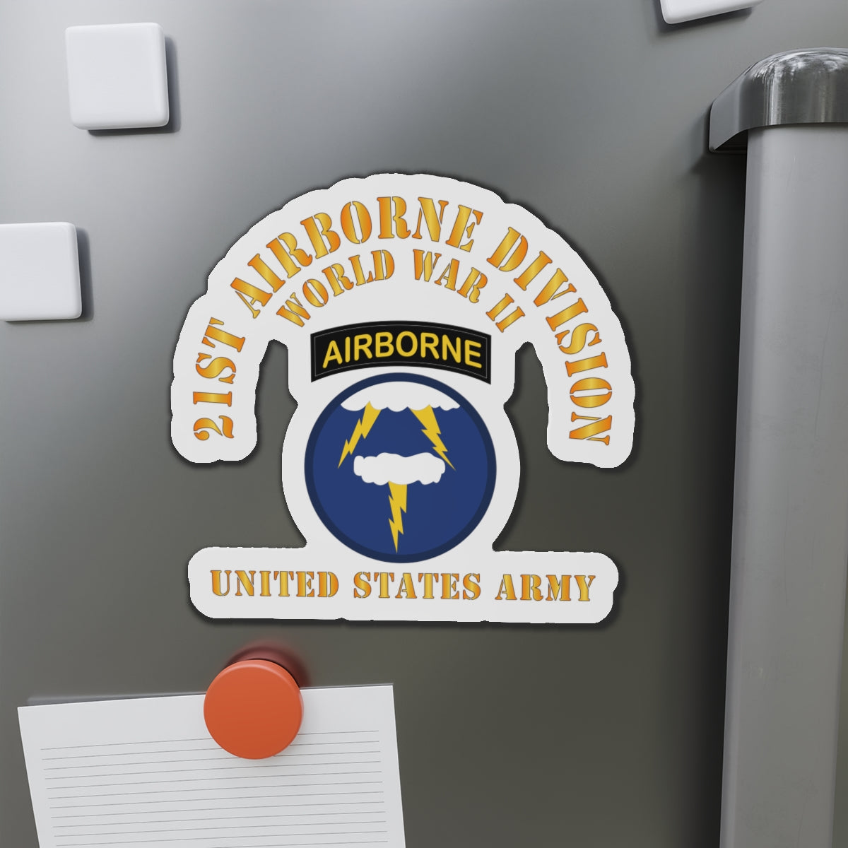 Die-Cut Magnets - Army - SSI - 21st Airborne Infantry Division - WWII ...