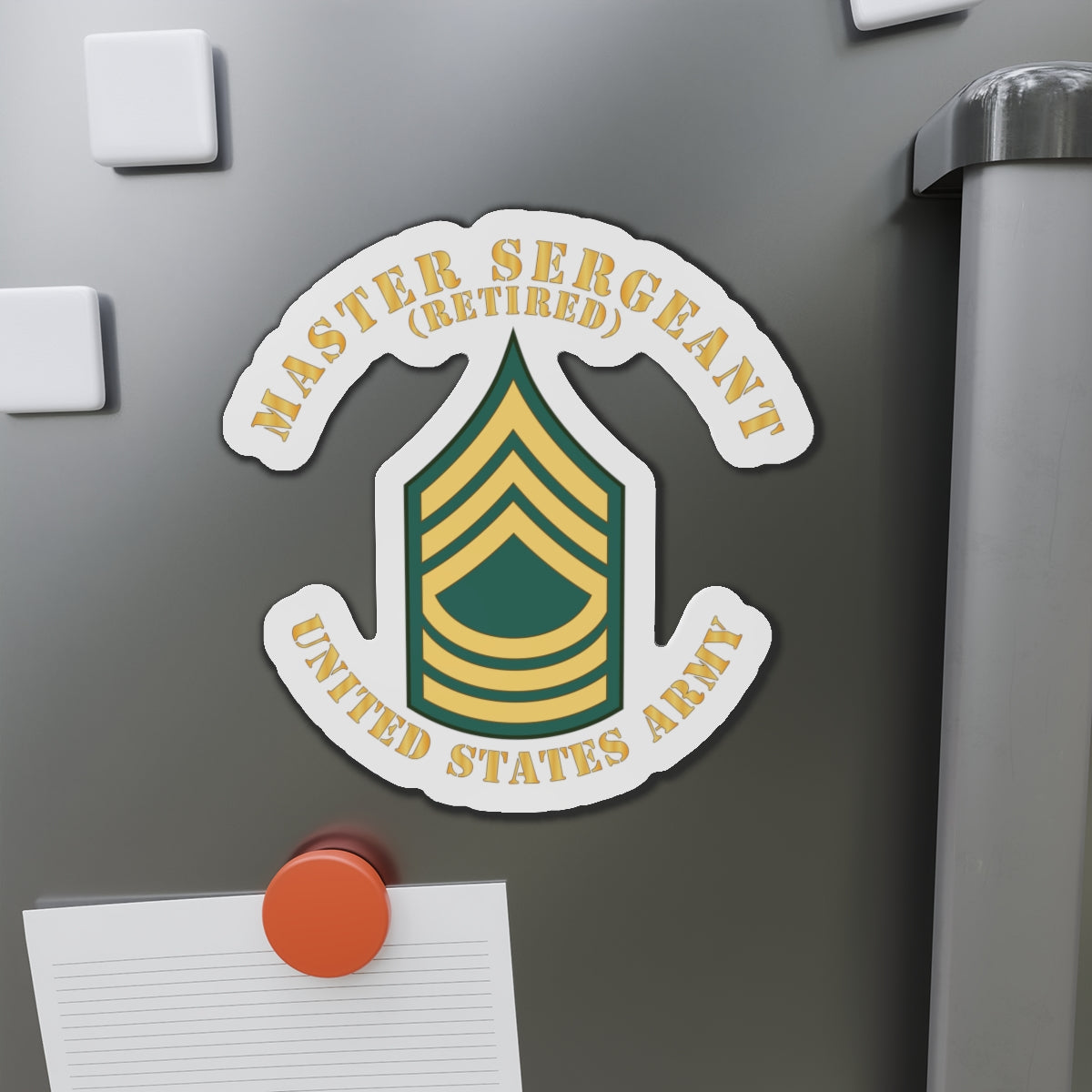Die-Cut Magnets -SSI -Army - Master Sergeant - MSG - Retired - Flat X ...