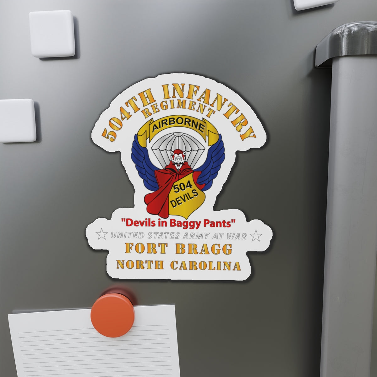 Die-Cut Magnets - Army - 504th Infantry Regiment - Devils - FBNC X 300 ...